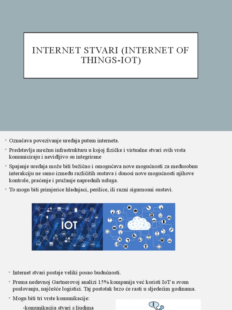 Internet Stvari Internet of Things-Iot | PDF