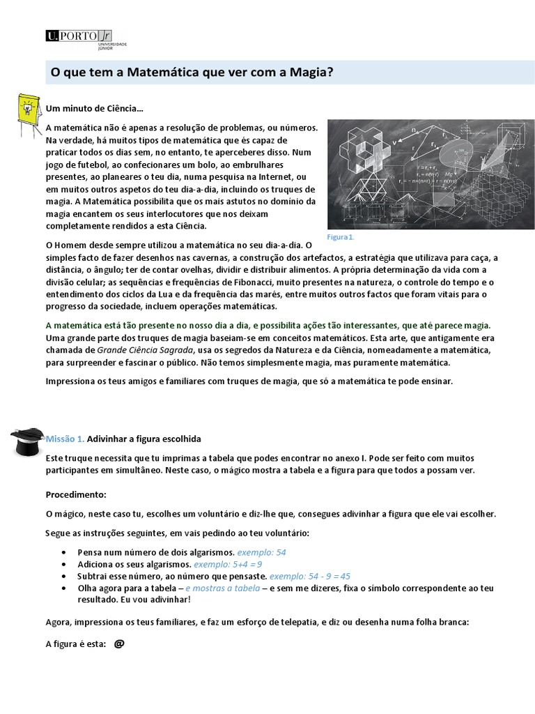Matemática e Magia: Truques Divertidos | PDF | Science | Matemática