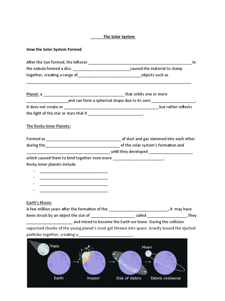 03 The Solar System Notes | PDF | Solar System | Planets 03 The Solar System Notes | PDF | Solar System | Planets