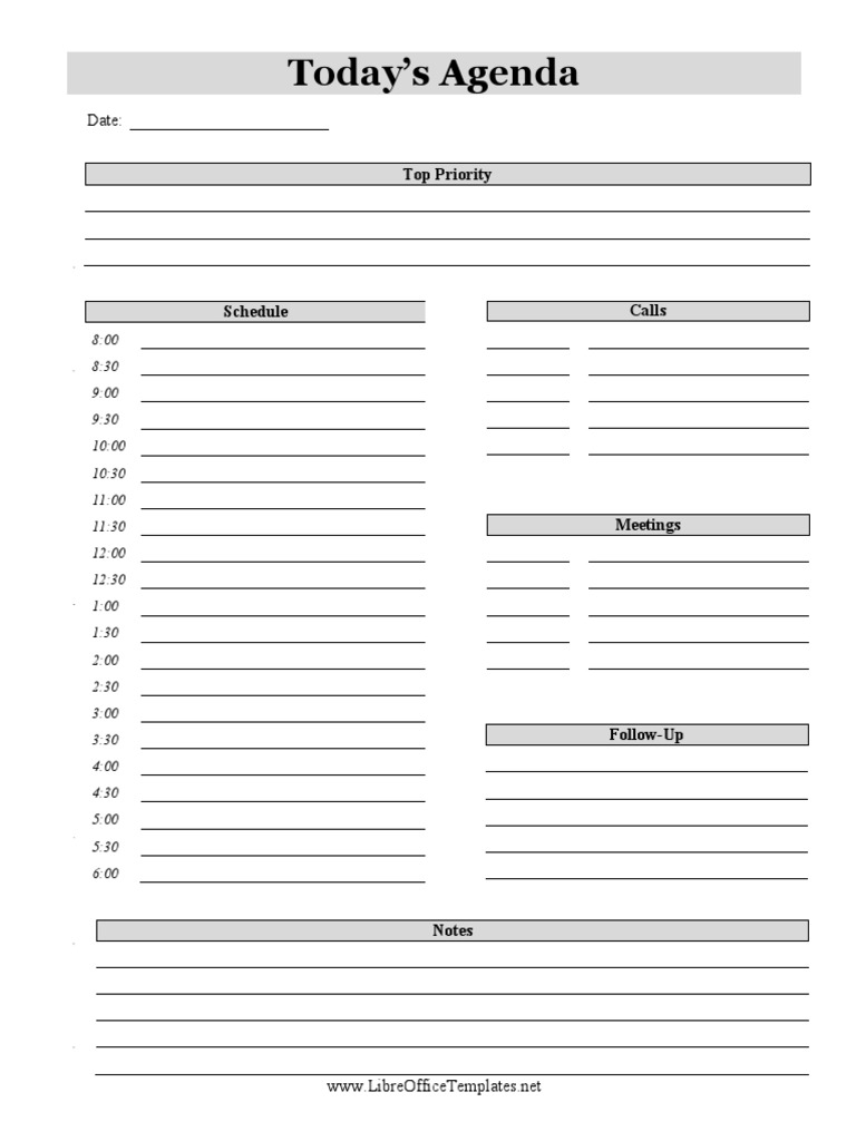 Daily Business Planner | PDF