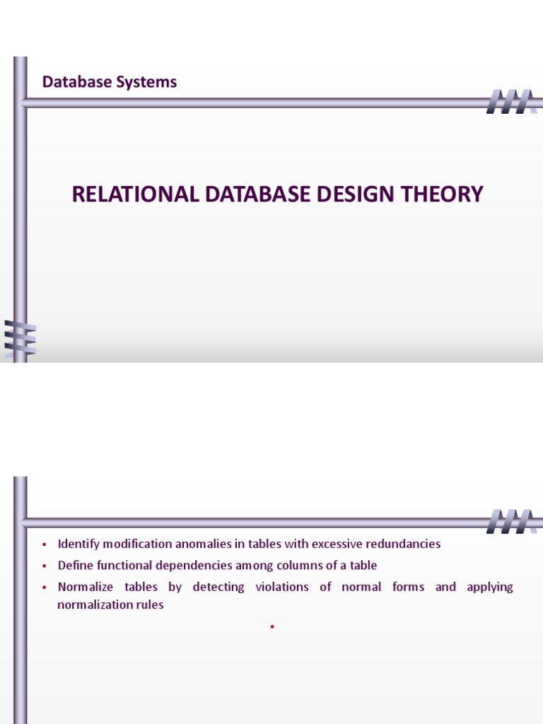 5.relational DB Design | PDF | Relational Model | Information Technology Management