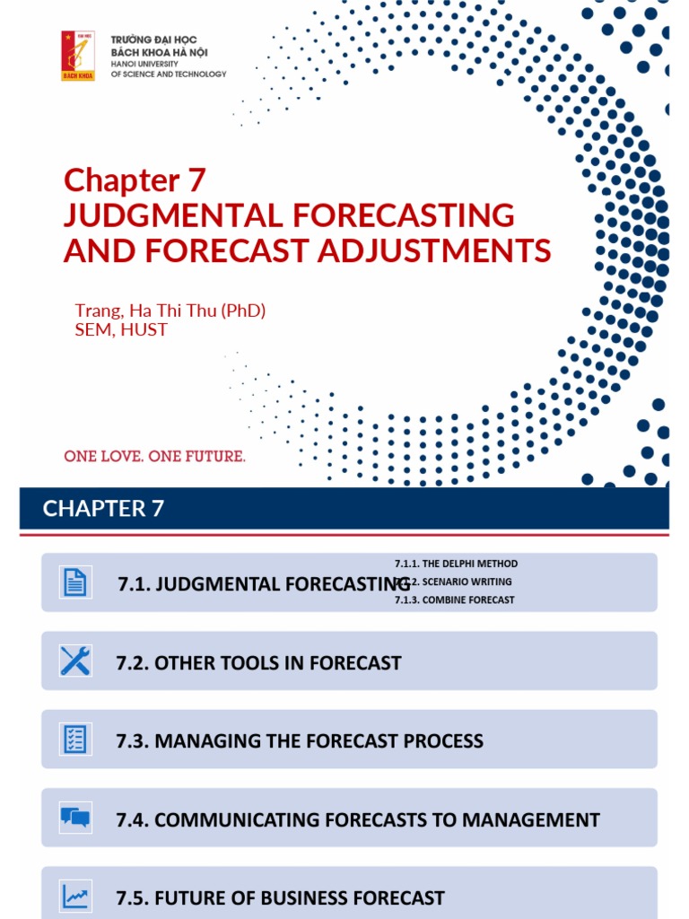 Chapter7 Jugmental-Forecasting | PDF | Forecasting | Regression Analysis