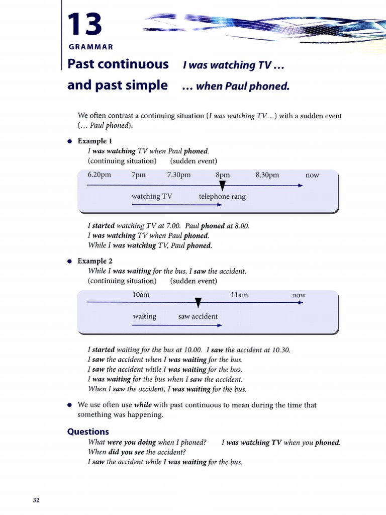 Past Simple X Past Continuous | PDF