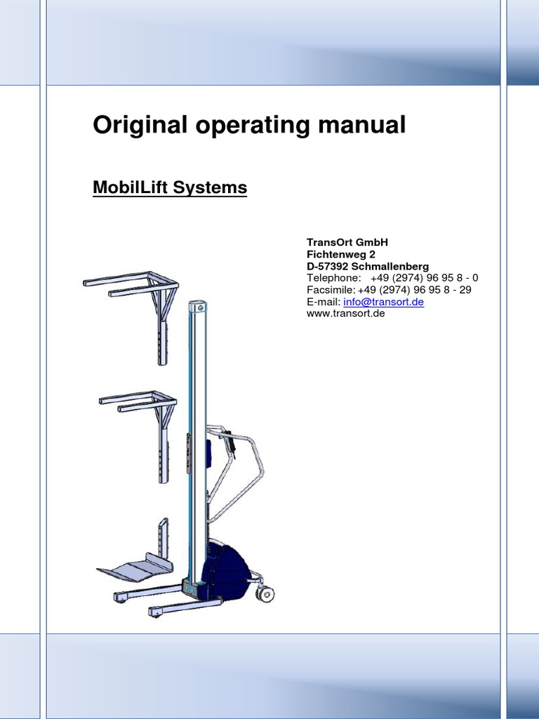 Mobile Lifting Device Manual | PDF | Electrical Connector | Ac Power ...