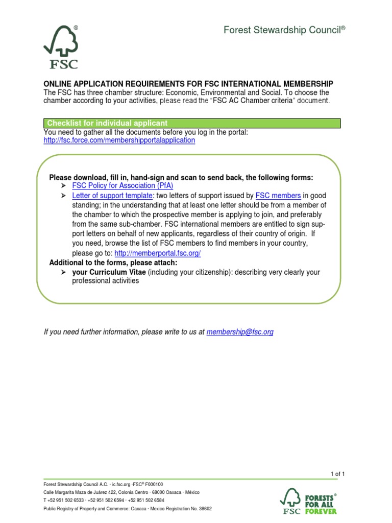 FSC Individual Requirements PDF | PDF