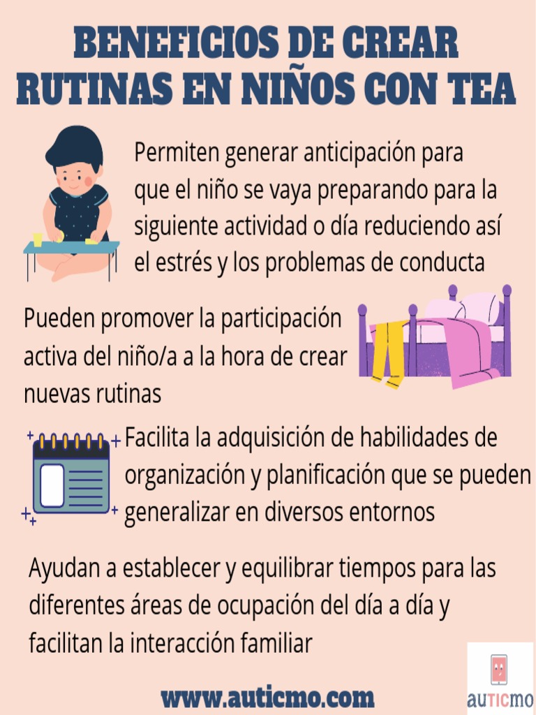 Beneficios_rutinas_en_niños_TEA_auticmo | PDF