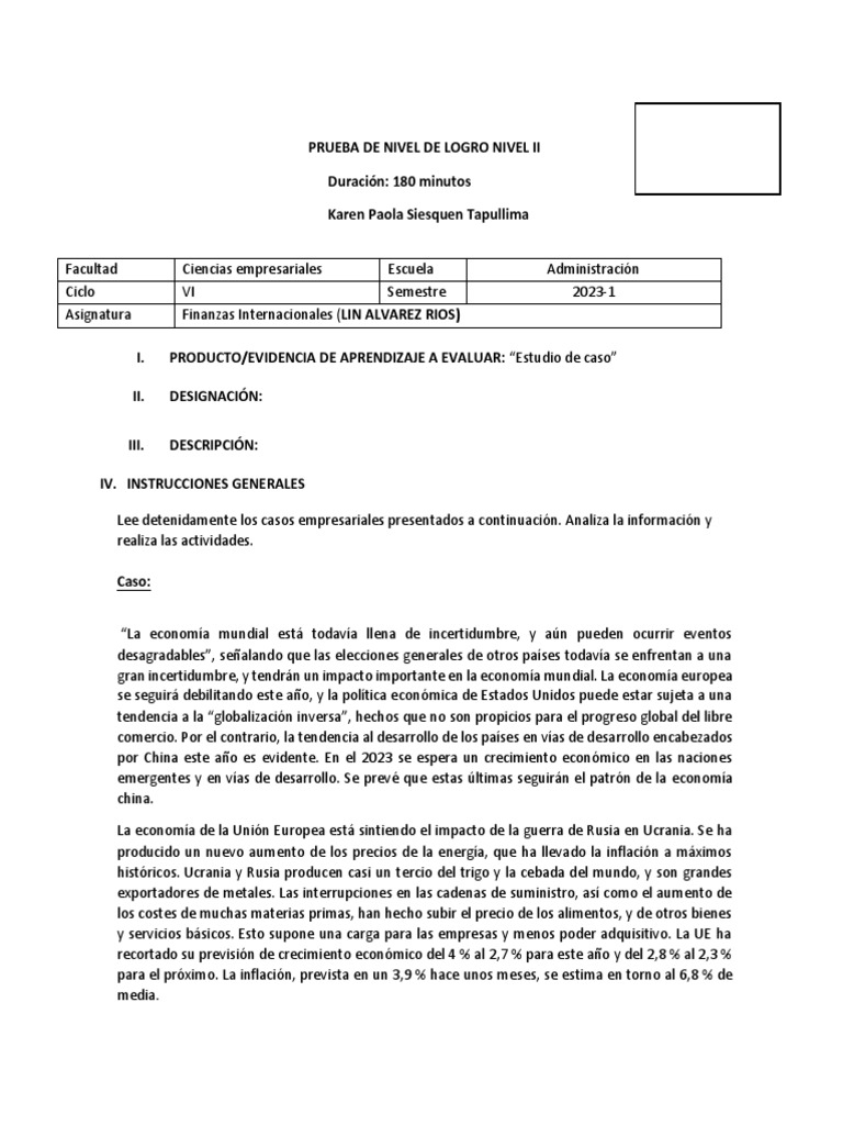 Prueba de Nivel de Logro - PNL II Nivel 2023 - 2 | PDF | Marketing | Iniciativa empresarial