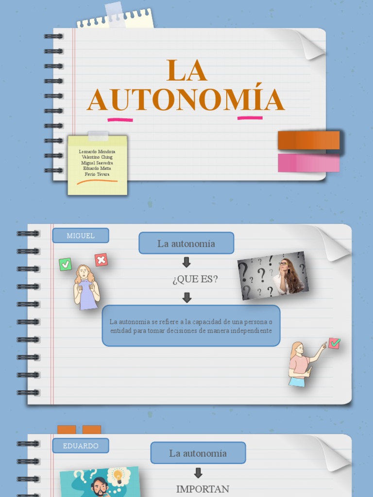 Importancia de la Autonomía Personal | PDF | Crecimiento personal y ...