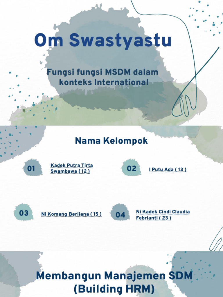 MSDM Multinasional | PDF