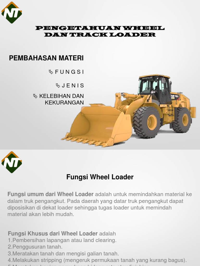 02 - Jenis & Fungsi Wheel Loader | PDF