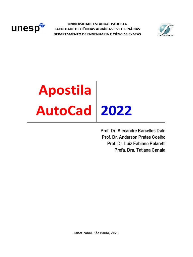 Apostila Autocad 2022 | PDF | Auto Cad | Janela (informática)