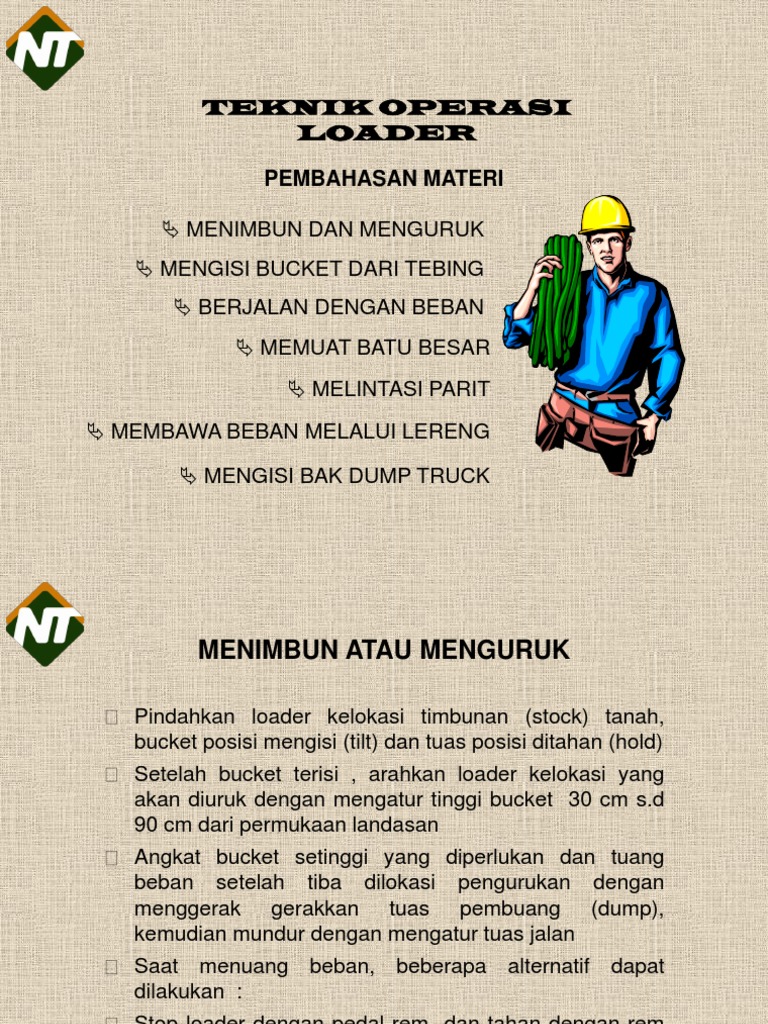 Teknik Operasi Loader untuk Pengurukan | PDF