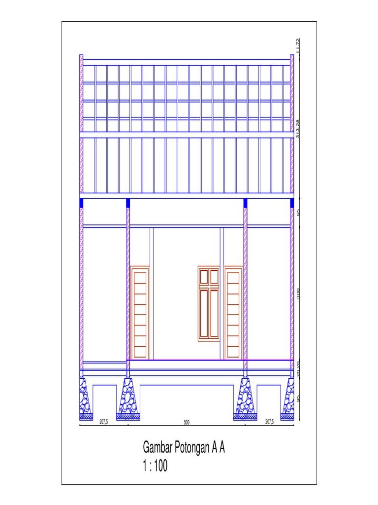 Gambar Potongan a A | PDF