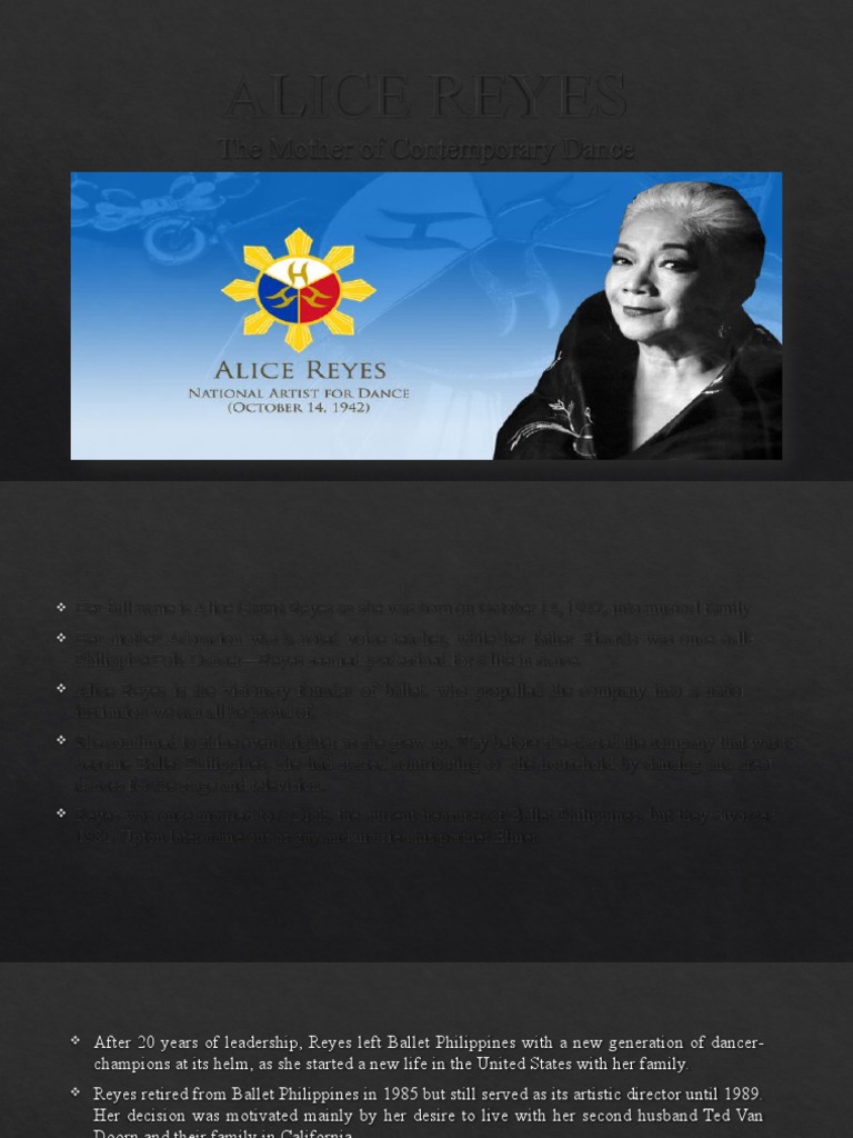 Alice Reyes Joshua Sison | PDF | Theatre | Dances