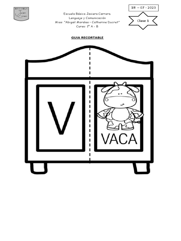 Guìa letra V 17 al 21 de Julio | PDF