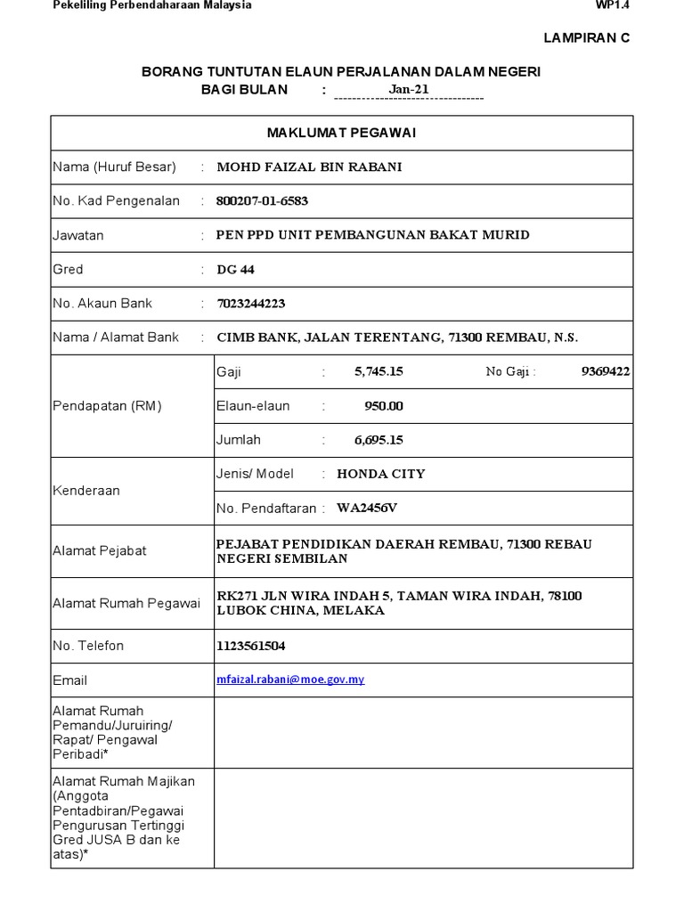 Format Kosong TNT | PDF