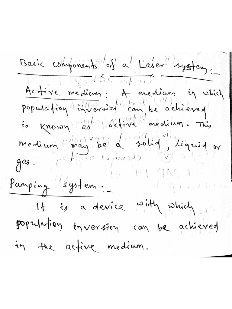 2.basic Components of Laser | PDF