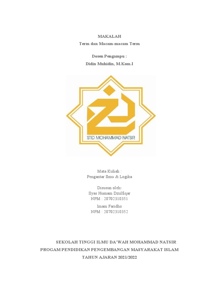 PIL Term Dan Macamnya | PDF