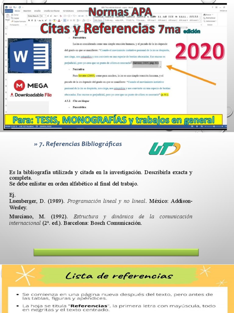 APA+7ma+edicion Pt. 2 | PDF | Citación | Chat en linea