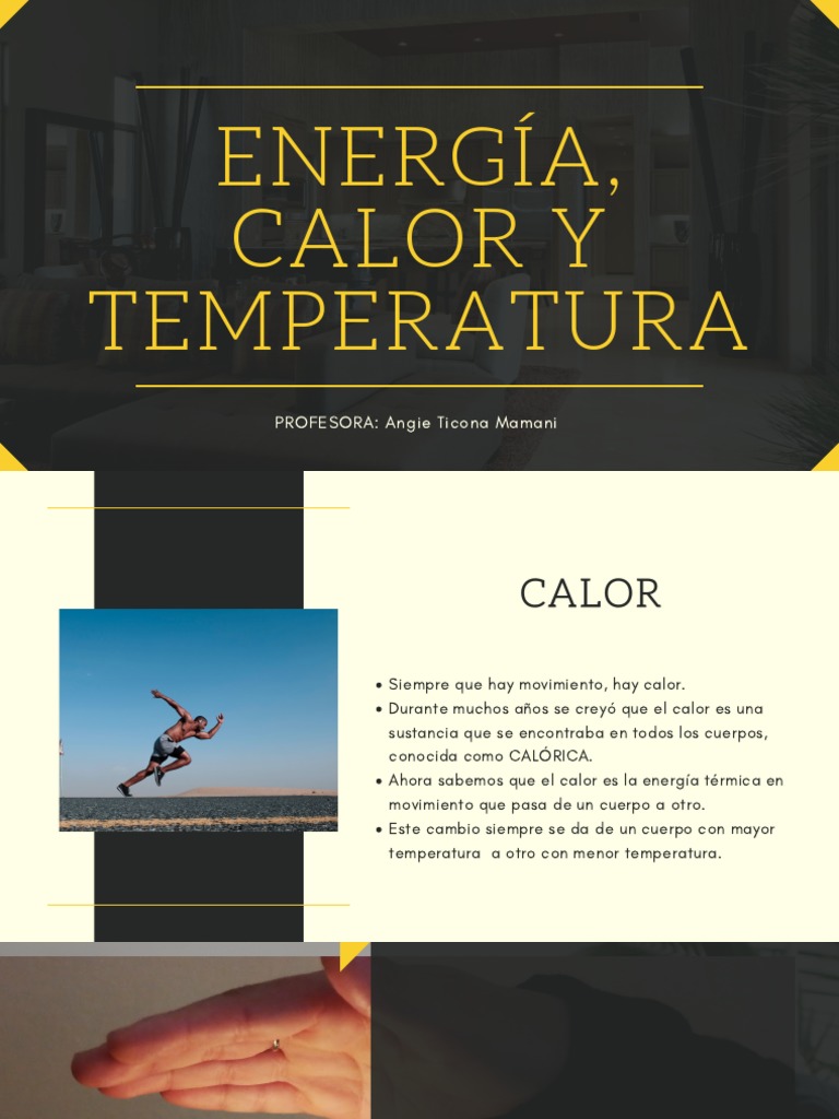 Energía Calor y Temperatura | PDF