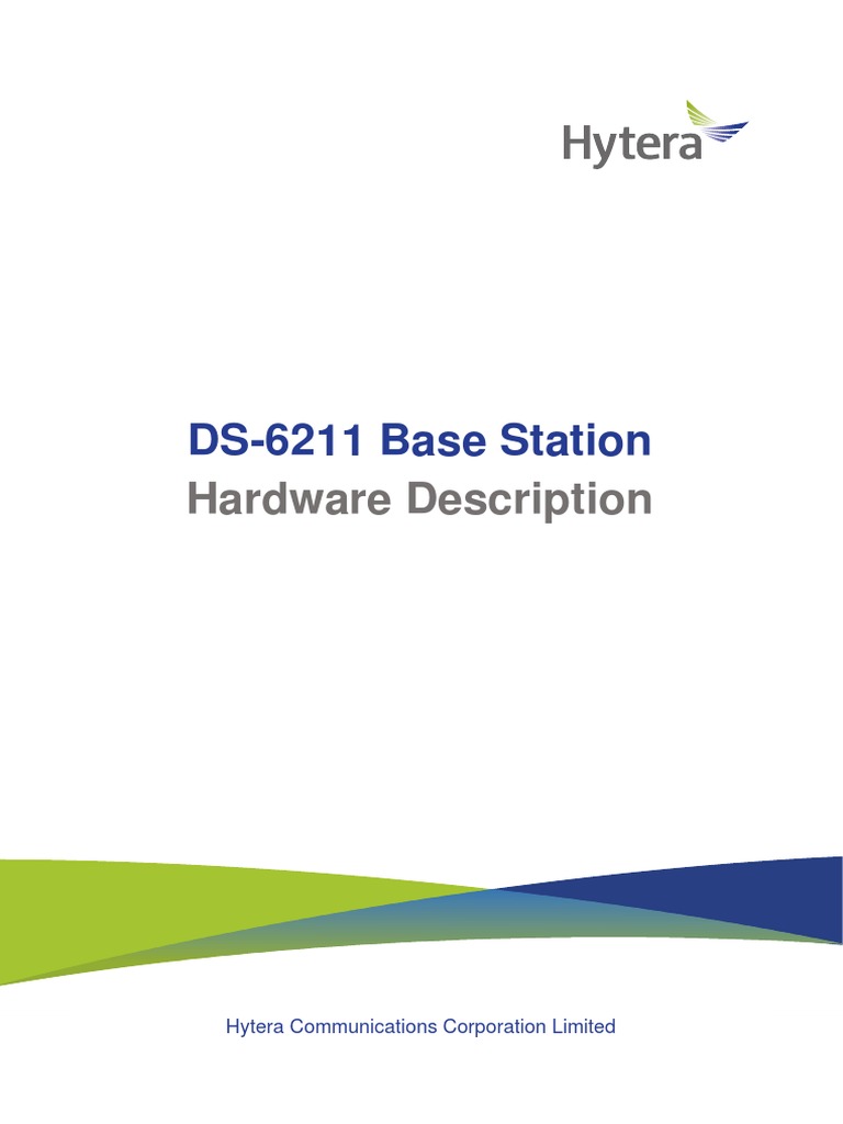 DS-6211 Base Station Hardware Description V11 - Eng | PDF | Alternating Current | Hertz