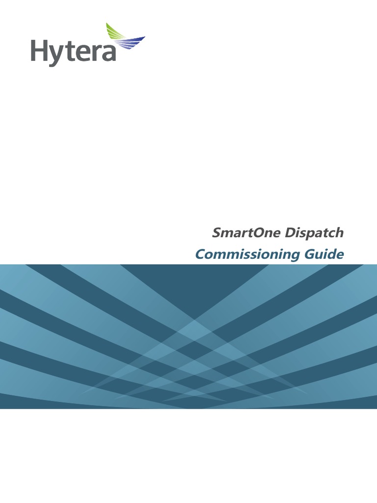 SmartOne Dispatch Commissioning Guide V3.0.00 - Eng | PDF | Session Initiation Protocol ...