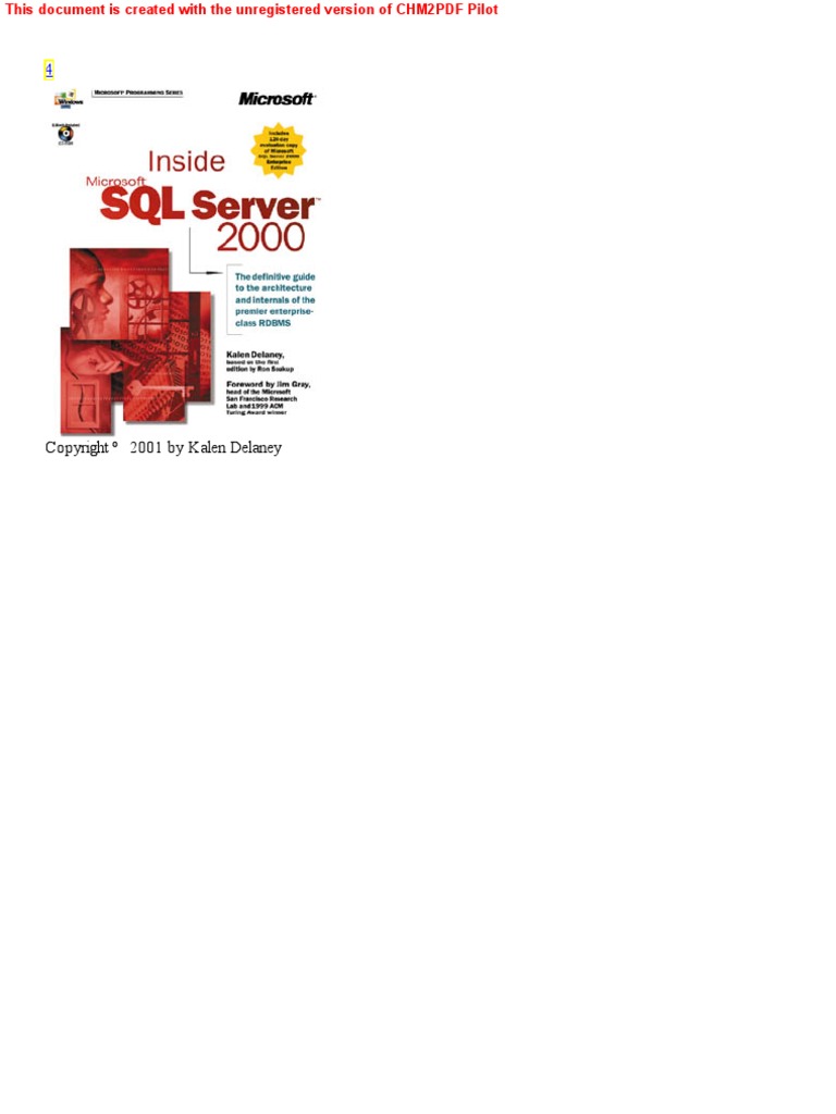 002inside MS SQL Server 2000 | PDF | Databases | Microsoft Sql Server