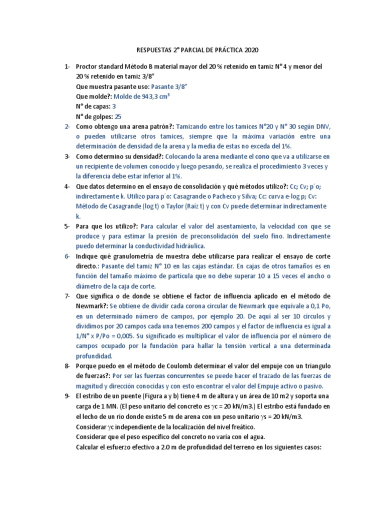 PREGUNTAS 2do PARCIAL Respuestas | PDF