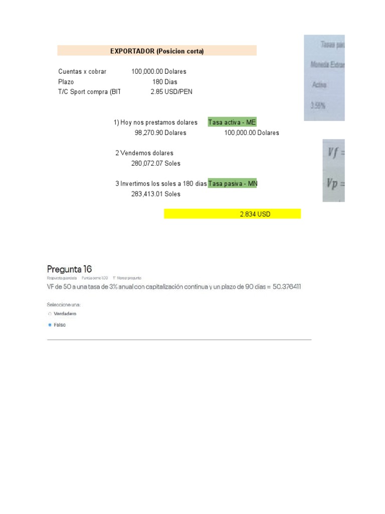 finanzas 2 - Ejercicios35737 | PDF | Dólar de los Estados Unidos | El ...