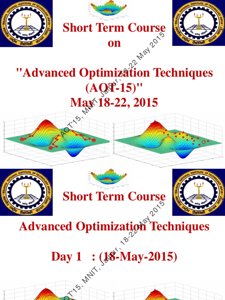 Advanced Optimization Technique | Download Free PDF | Mathematical ... Advanced Optimization Technique | Download Free PDF | Mathematical ...