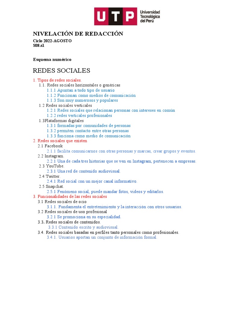 S08.s1-Version Preliminar PC1 | PDF | Servicio de redes sociales | Medios de comunicación)