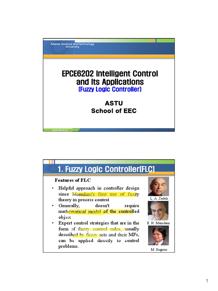 Lecture06 (Fuzzy Logic Controller) | PDF | Fuzzy Logic | Logic