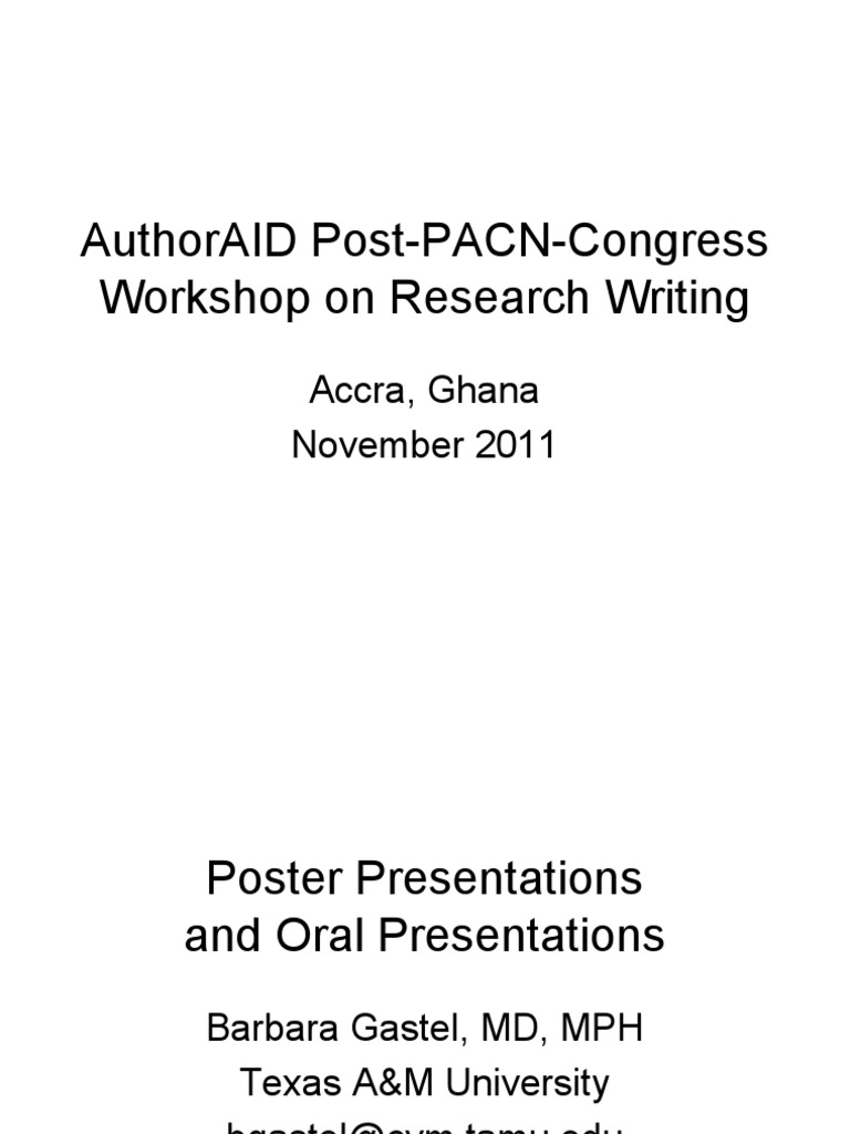 Poster Presentations and Oral Presentations | PDF | Cognition ...