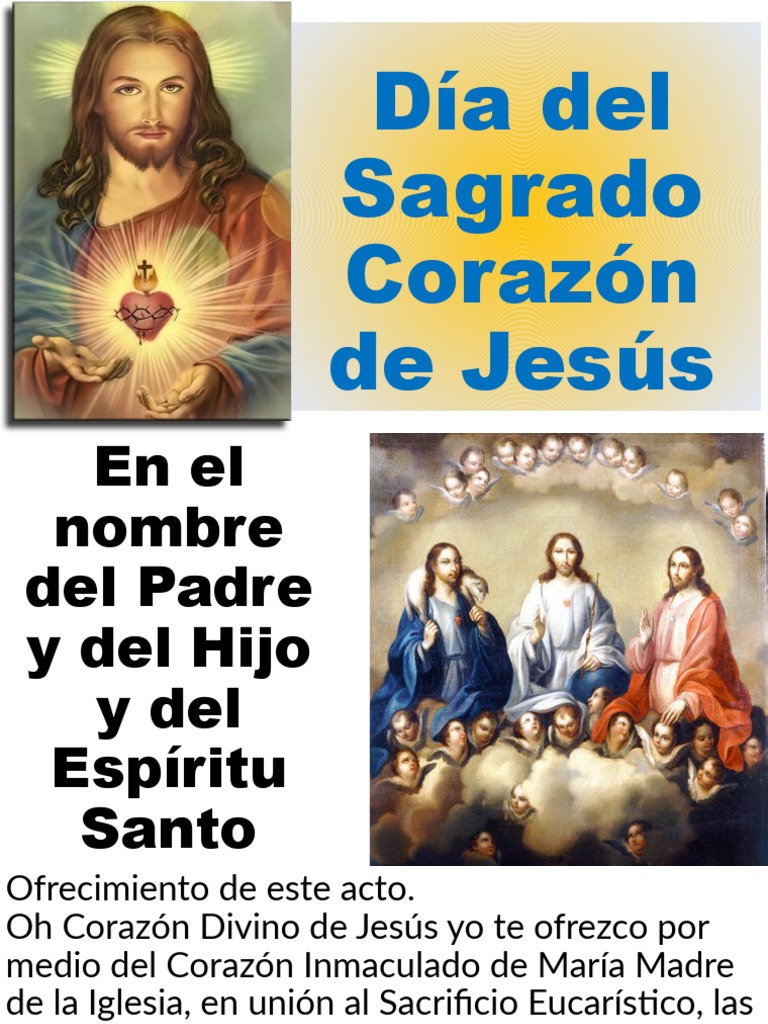 Día Del Sagrado Corazón de Jesús | PDF | Pecado | Creencia religiosa y doctrina
