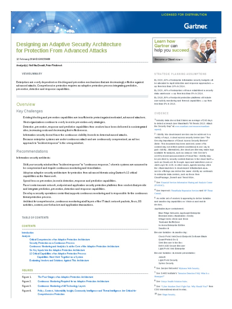 Designing An Adaptive Security Architecture For Protection From ...