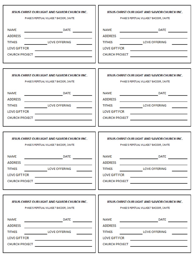 Tithes and Offering | PDF