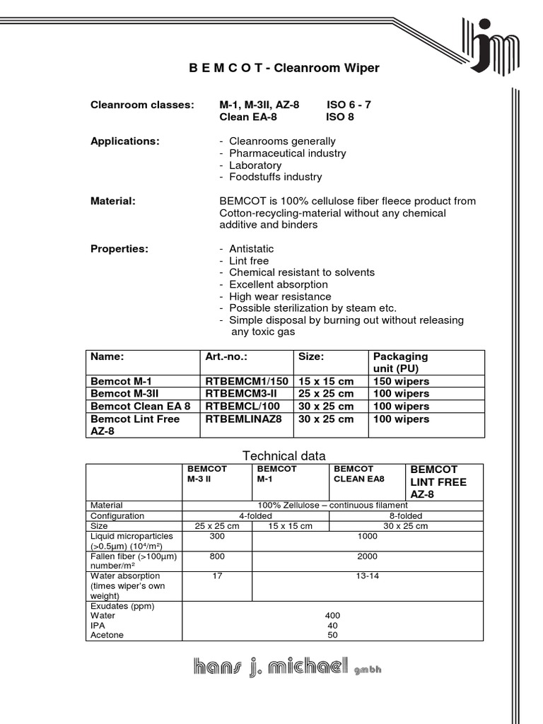 Bemcot | PDF | Fibers | Polymers