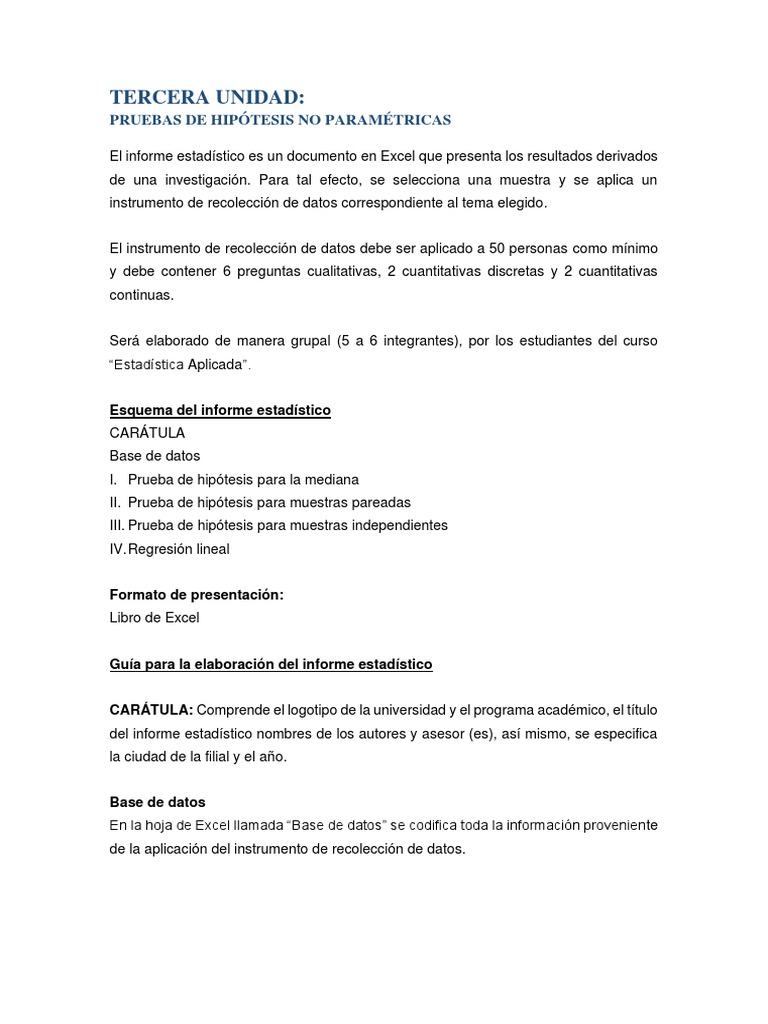Guía informe académico III - C3 | PDF | Estadísticas | Regresión lineal