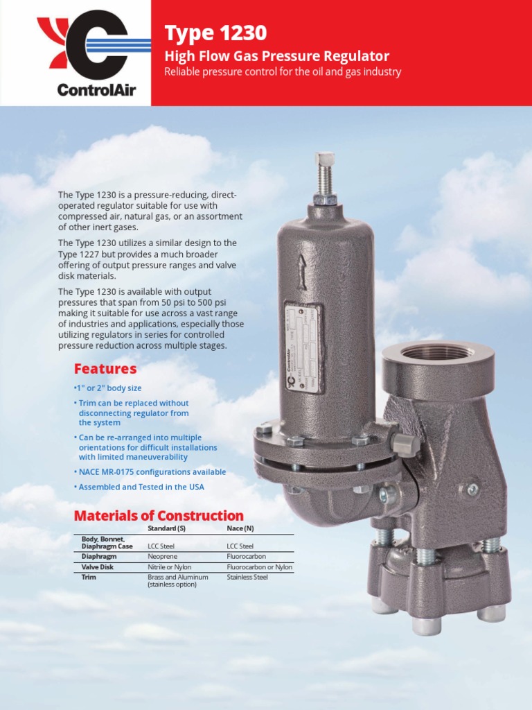 T1230 Spec | PDF | Valve | Manufactured Goods
