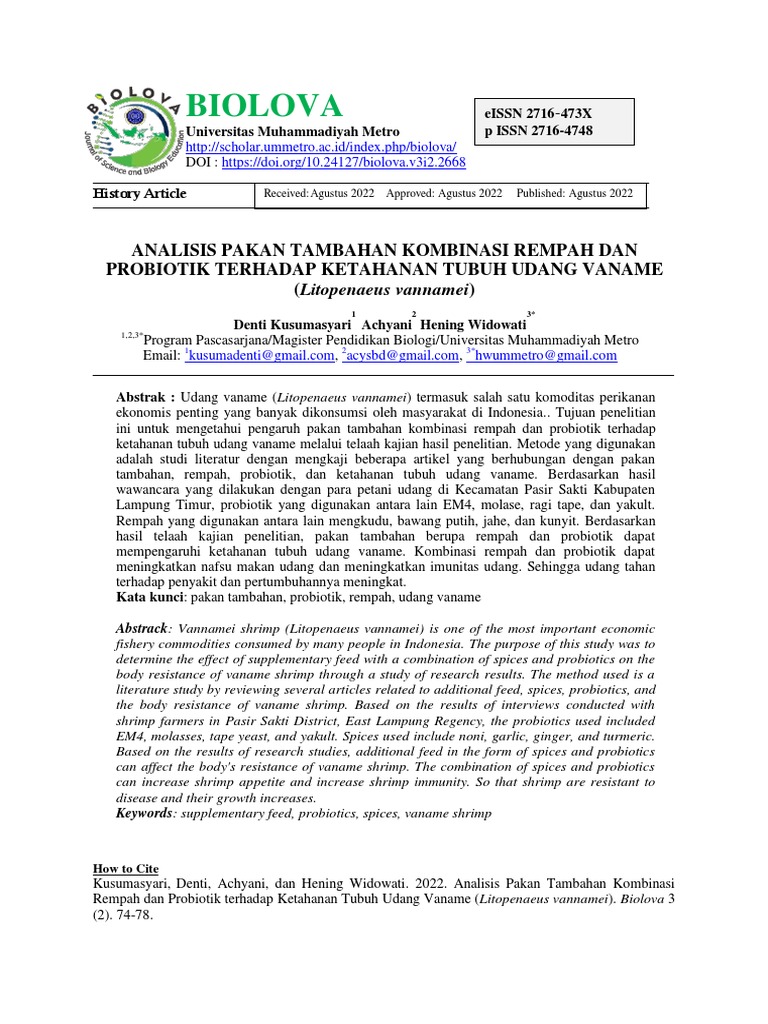 Contoh Artikel Jurnal Hasil Kajian Teori | PDF | Kesehatan Holistik