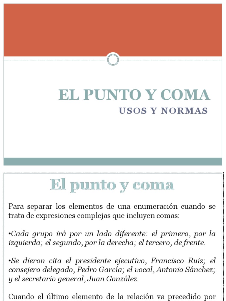 El Punto y Coma | PDF