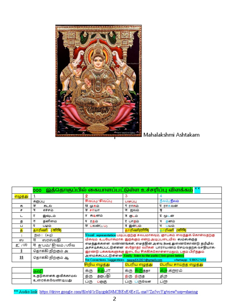 Mahalaxmi Ashtakam Pdf – Shri Mahalakshmi Ashtakam ॥ – YJPJ