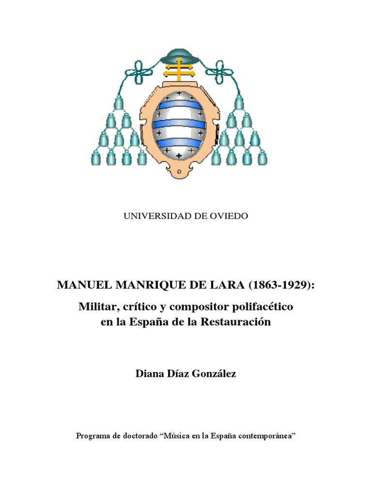 Manuel Manrique de Lara | PDF | Musicología