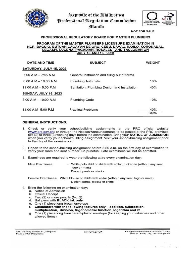 Exam Program July 2023 Mple (MP) Final Copy-Without Tracer | PDF ...