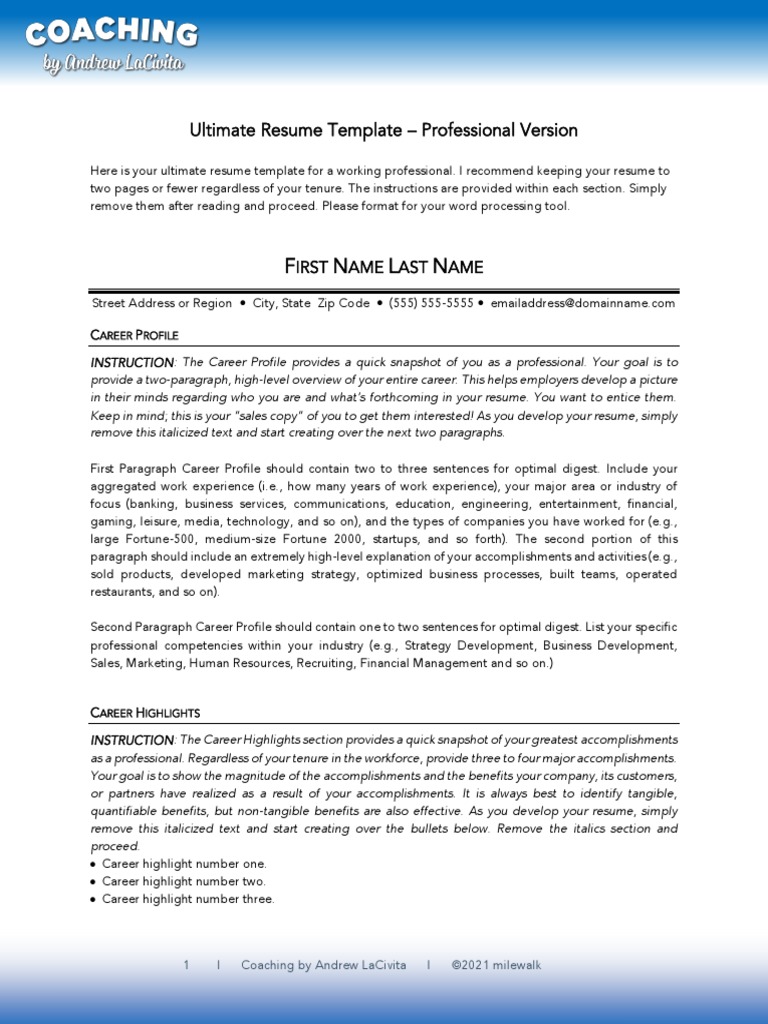 b5vsl5ttTKmw3qTZ7jku Ultimate Resume Template Professional V10 by ...