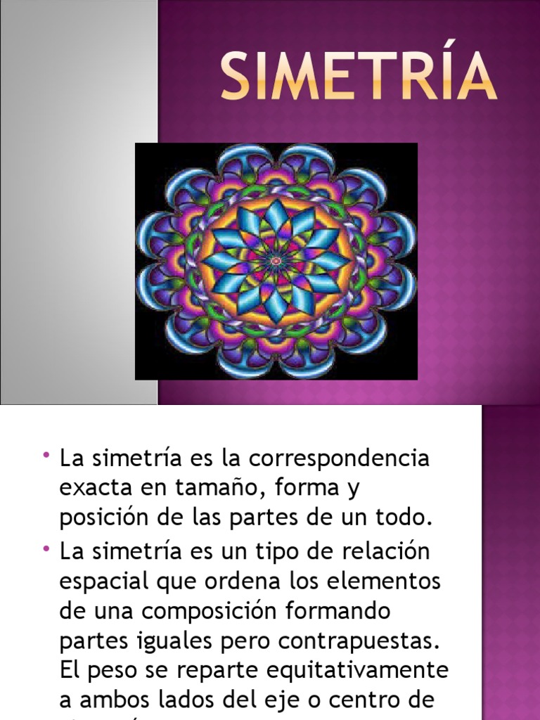 Simetría Presentación | PDF | Ciencia y matemáticas