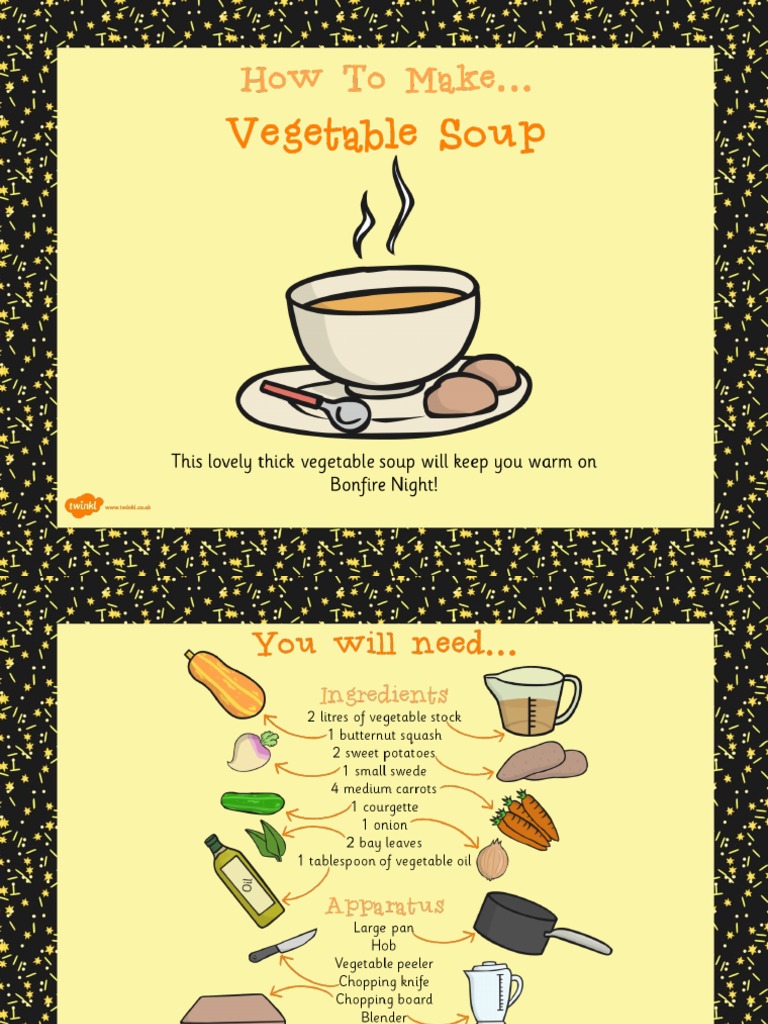 T T 14293 Vegetable Soup Recipe PowerPoint | PDF