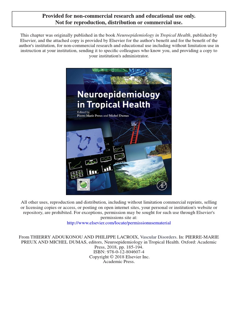 Adoukonou - Lacroix - Vascular Disorder in Tropical Health | PDF ...