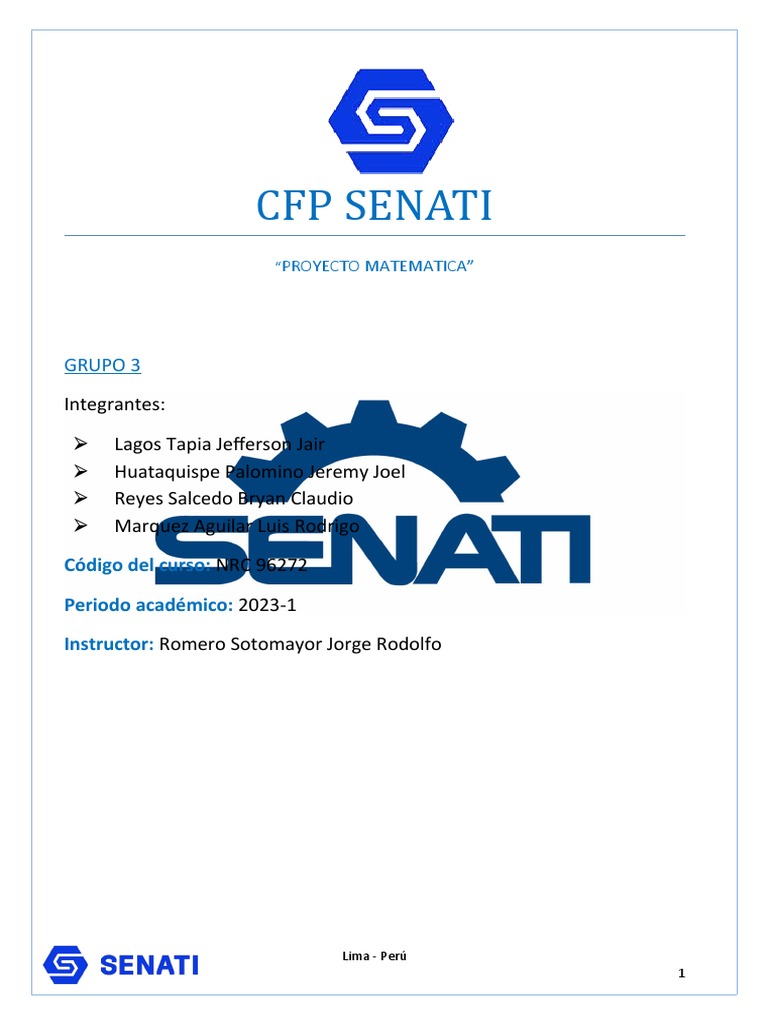CFP Senati | PDF | Álgebra | Matemáticas