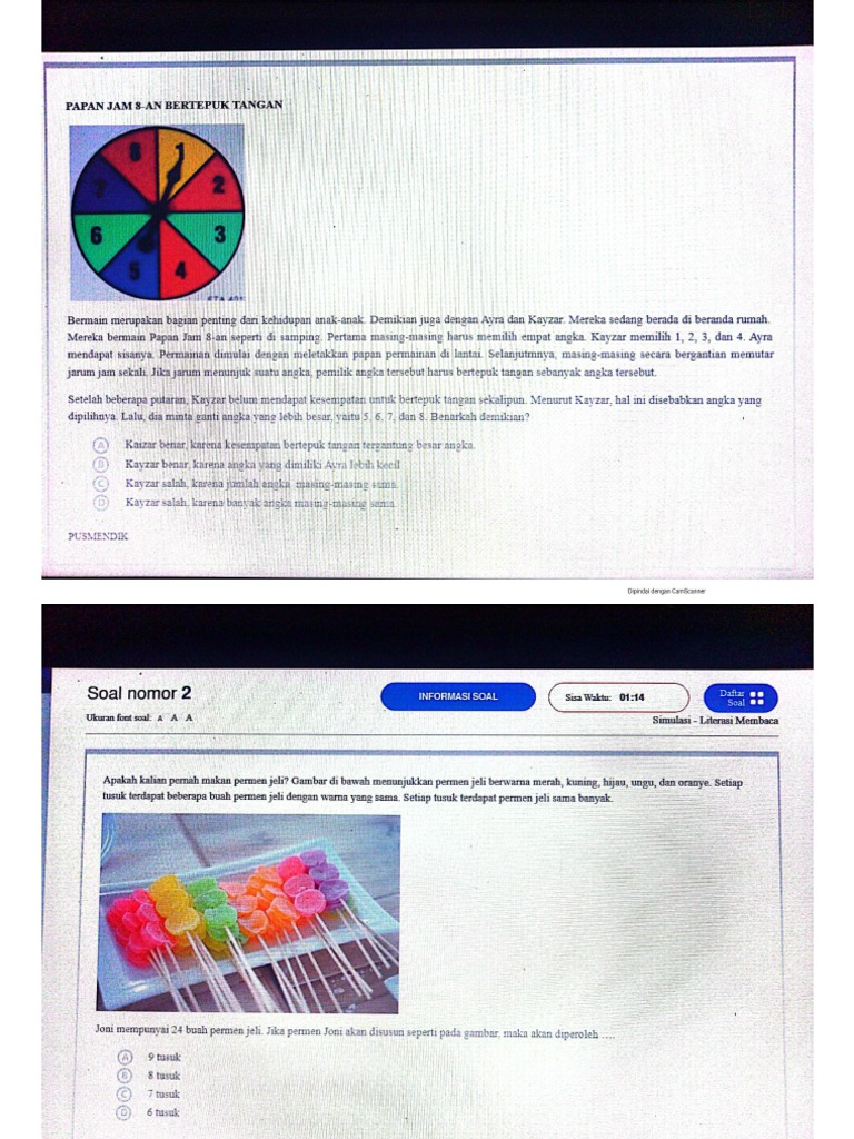 Soal Simulasi Anbk 2022 h1 Paket 3 | PDF